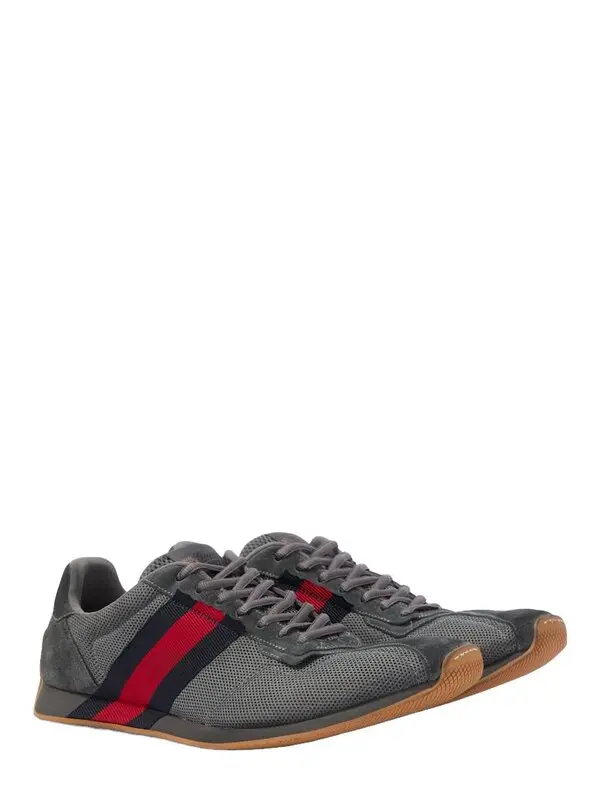 Gucci Tempo Suede-trimmed Sneakers - Grey