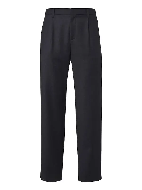 Agnona Wool Wide-leg Pants - Blue