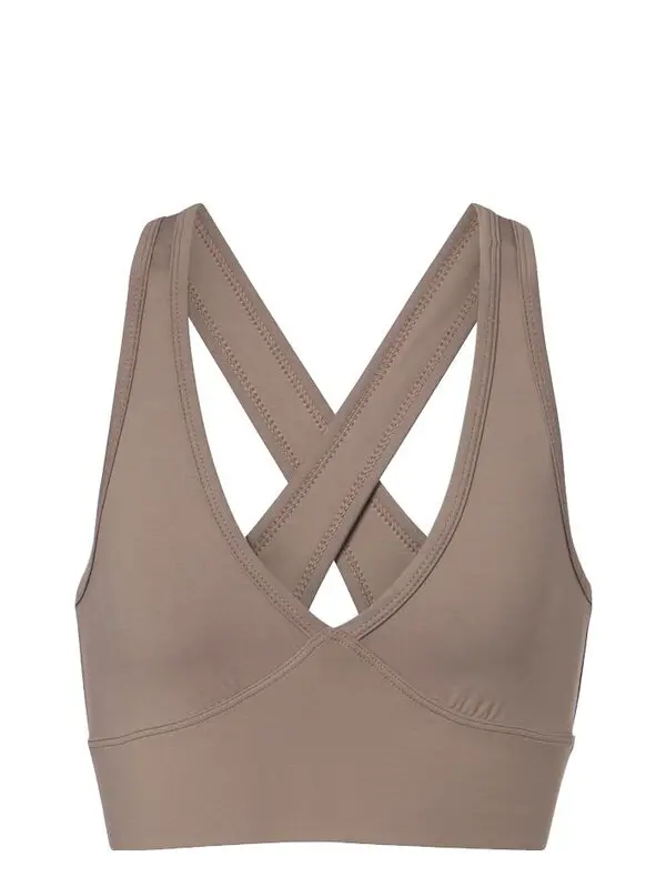 NORBA Racerback Sports Bra - Brown