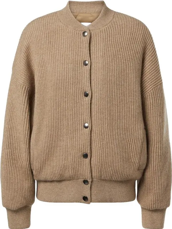 Brunello Cucinelli Ribbed-knit Cashmere Cardigan - Beige