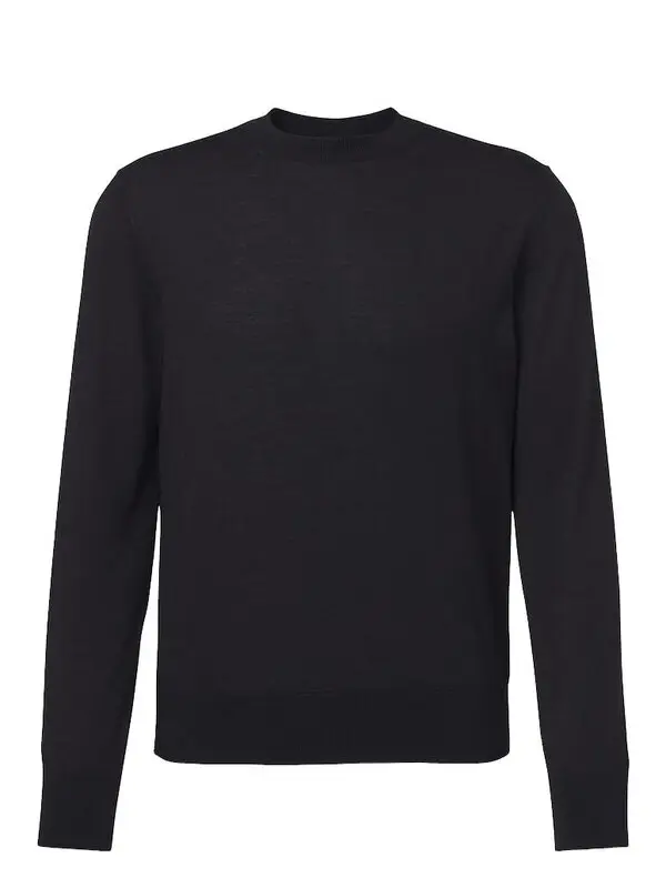 Agnona Wool And Cashmere Crewneck Sweater - Black