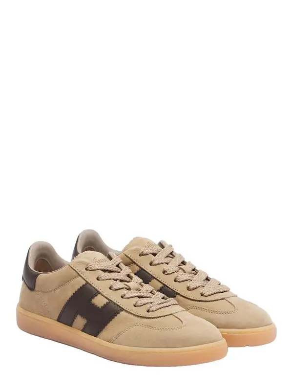 Hogan H647 Nubuck Leather Sneakers - Beige