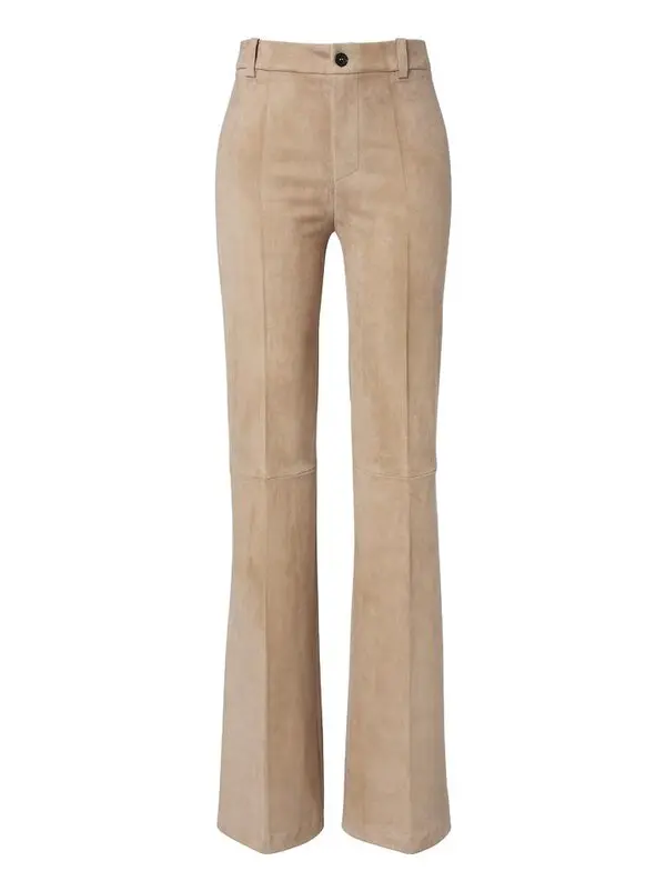 Stouls Lizzy Suede Bootcut Pants - Beige