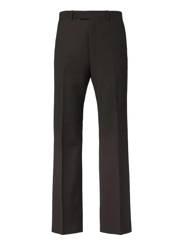 WALES BONNER Virgin Wool Trousers - Brown