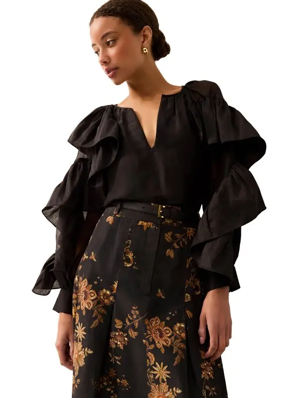 MARIE OLIVER Warren Blouse - Black