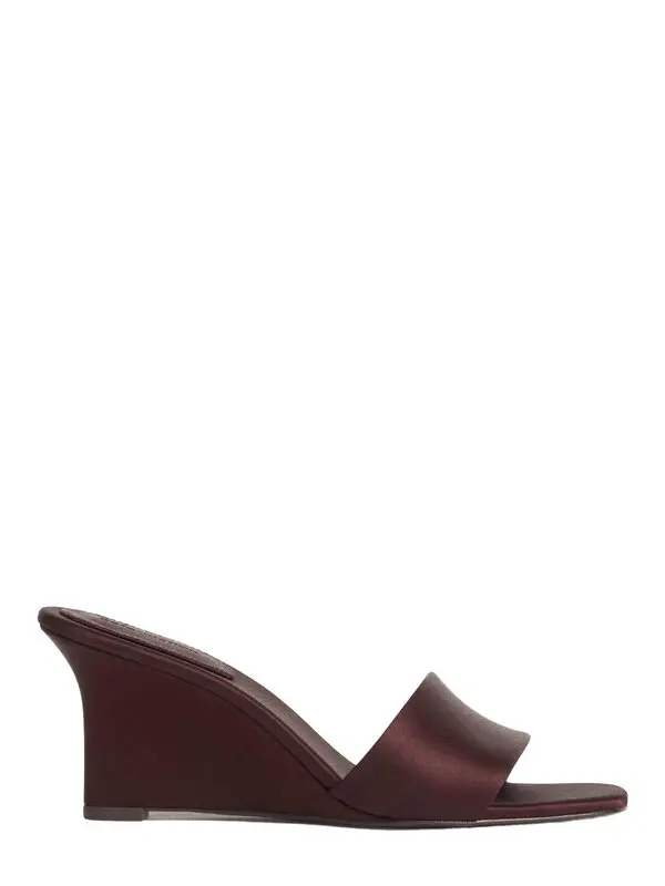 REFORMATION Gabriella Wedge Sandal - Brown
