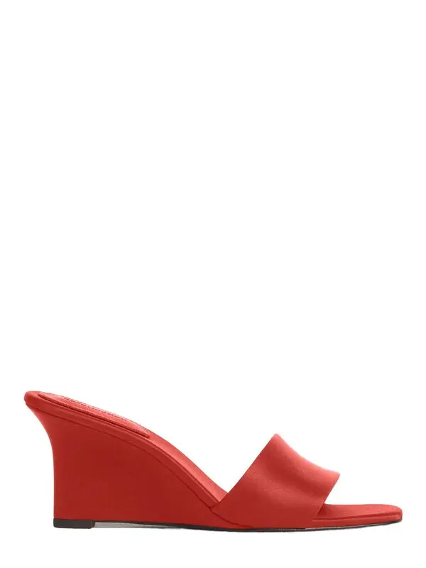 REFORMATION Gabriella Wedge Sandal - Red
