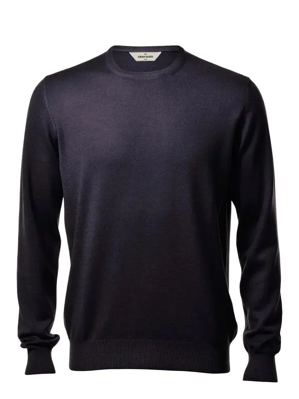 GRAN SASSO Pullover Fine Knit Sweater - Blue