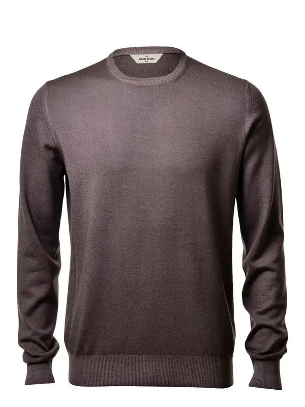GRAN SASSO Crew Neck Sweater - Brown