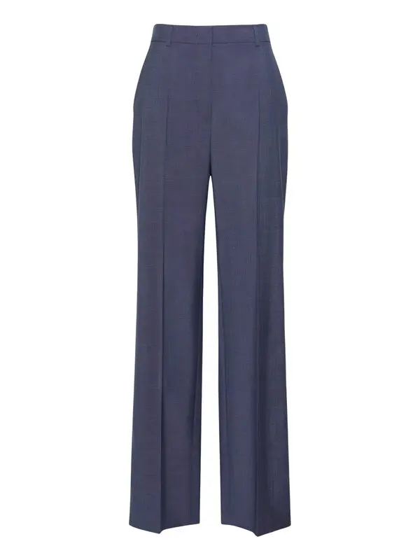 Max Mara Wide-leg Tailored Trousers - Blue