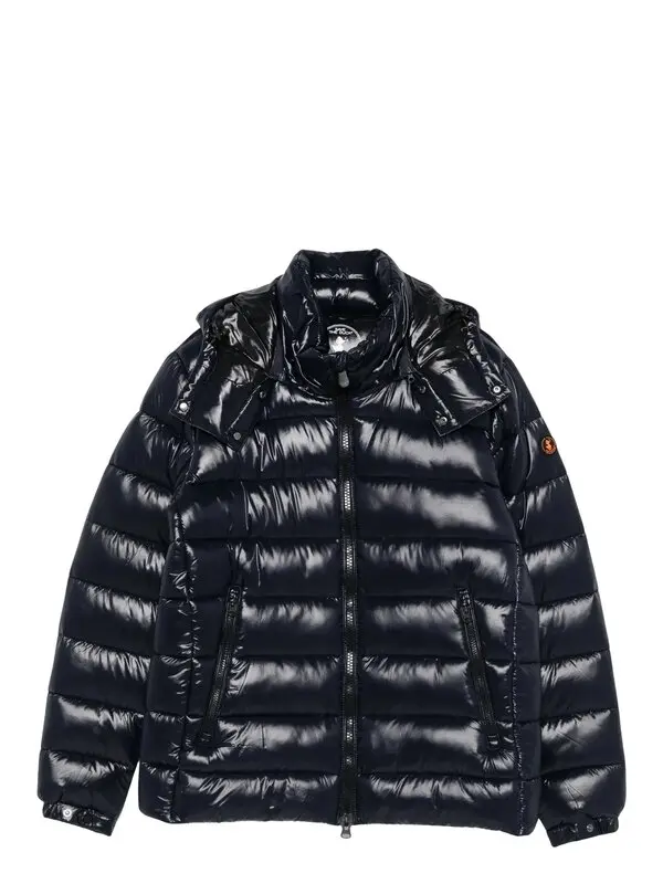 SAVE THE DUCK Florian Padded Jacket With Stand Collar - Black