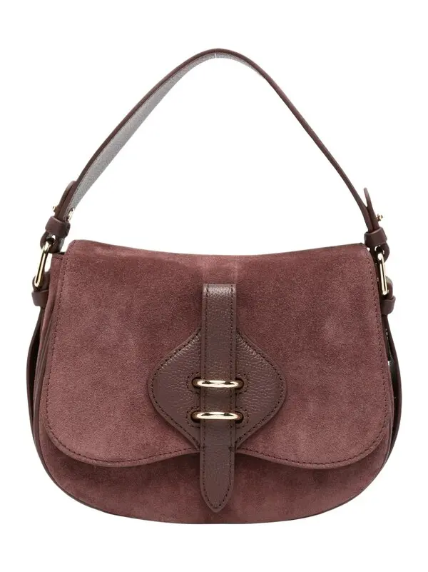 COCCINELLE Mavery Suede Shoulder Bag - Red