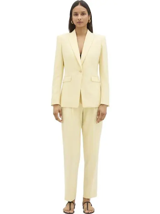 Another Tomorrow Single-button Peak Lapel Blazer - Sunlight