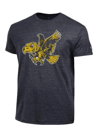 Champion Iowa Hawkeyes Vintage Triumph Tri-blend T-shirt - Black