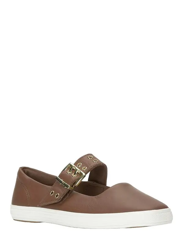 Keds® Square Toe Mary Jane Sneaker - Brown