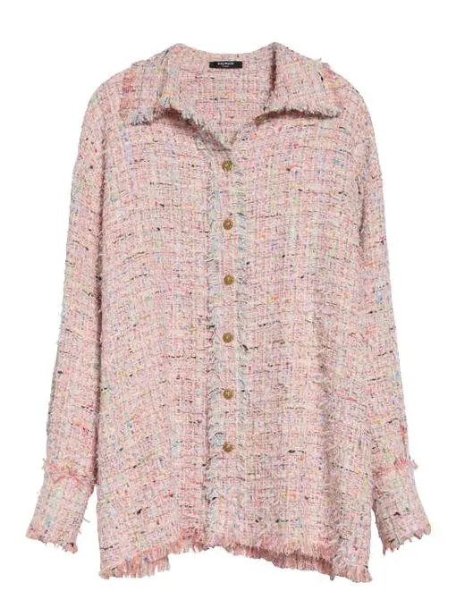 Balmain Multicolor Tweed Overshirt - Aaa Multi