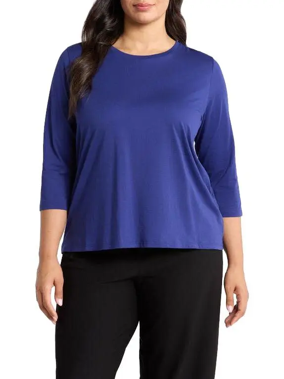 Eileen Fisher Organic Cotton Boxy Top - Infinity