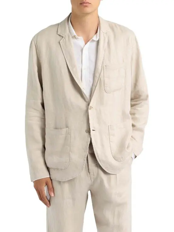 ALEX CRANE Alta Linen Blazer - Bone