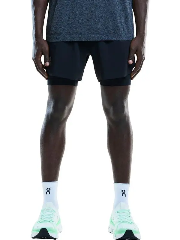 On Train 2-in-1 Performance Shorts - Black