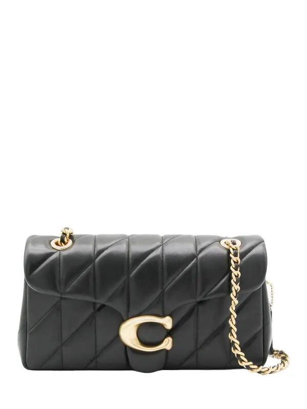 COACH Quilted Leather Shoulder Bag - Black