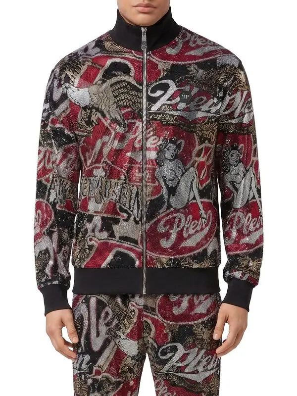 Philipp Plein Zip-up Track Jacket - Black