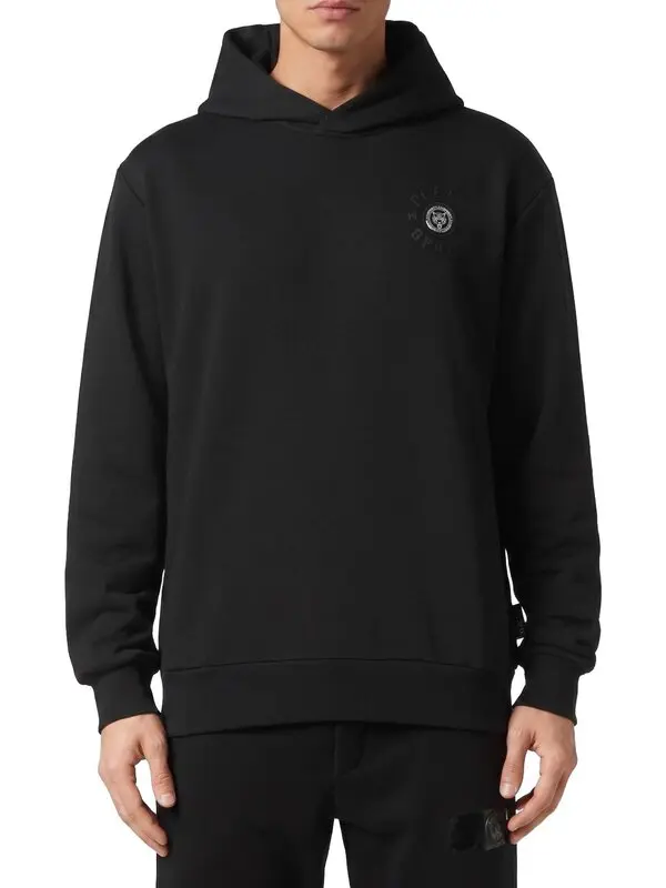 PLEIN SPORT Logo Hoodie - Black