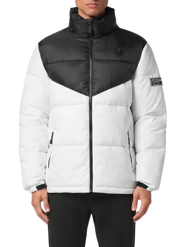 PLEIN SPORT Quilted Down Jacket - White