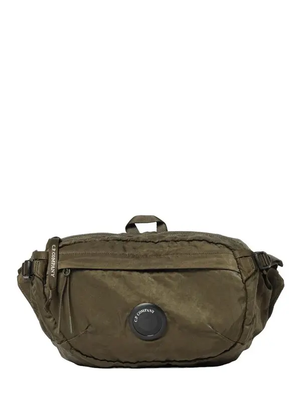 C.P. COMPANY Nylon Utility Belt Bag With Zip Pockets And Adjustable Strap - Green