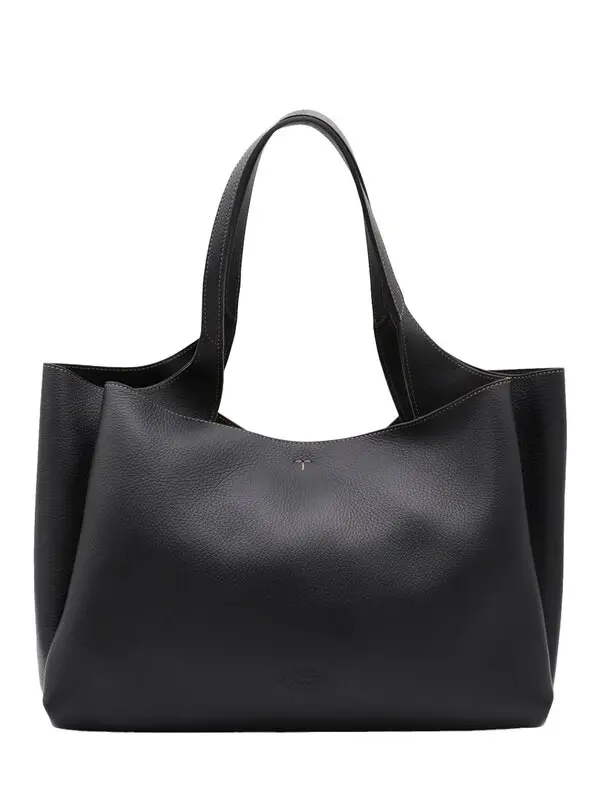 TOD'S Leather Shoulder Bag - Black