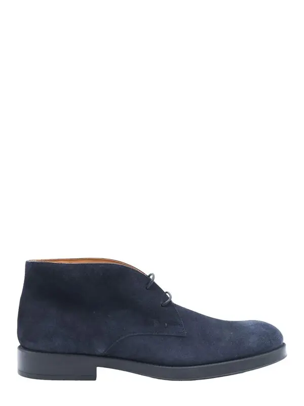 TOD'S Lace-up Suede Boots - Blue