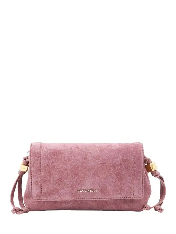 COCCINELLE Suede Shoulder Bag - Pink