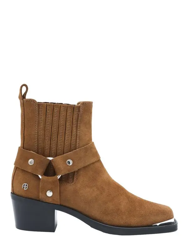 ANINE BING Suede Ankle Boots - Brown
