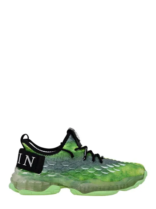 Philipp Plein Runner Hyper $hock Low-top Sneakers - Black