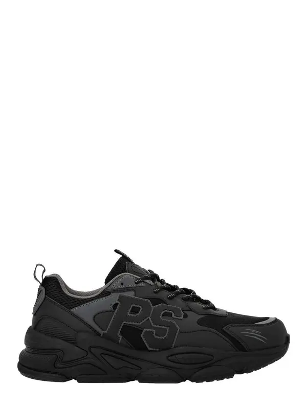 PLEIN SPORT Lace-up Athletic Sneakers - Black