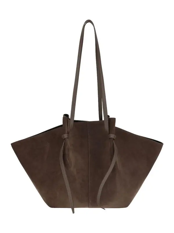 Yuzefi Suede Shoulder Bag - Brown