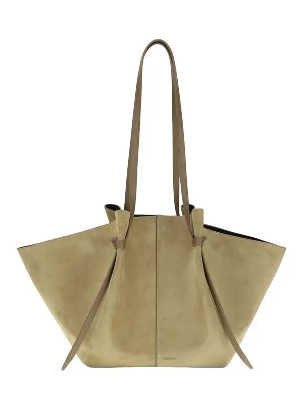 Yuzefi Asymmetrical Tote Bag - Olive