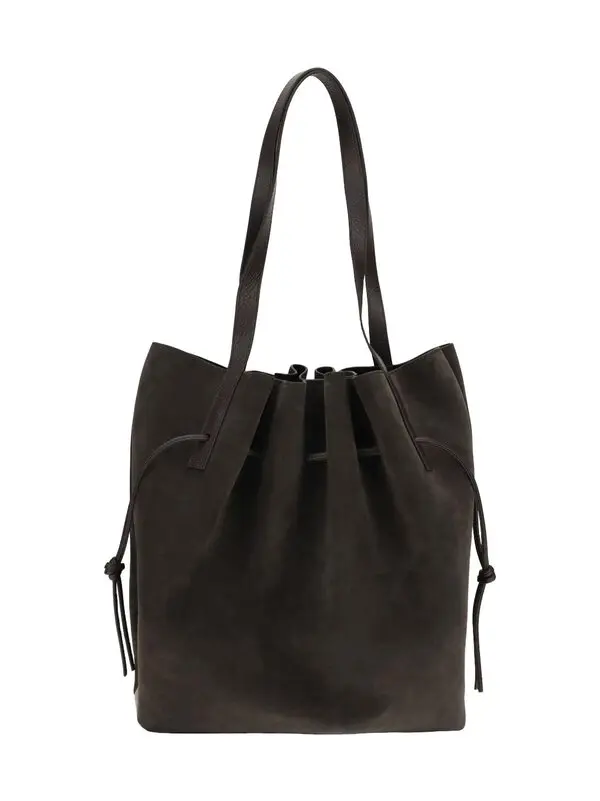 Yuzefi Suede Shoulder Bag - Brown