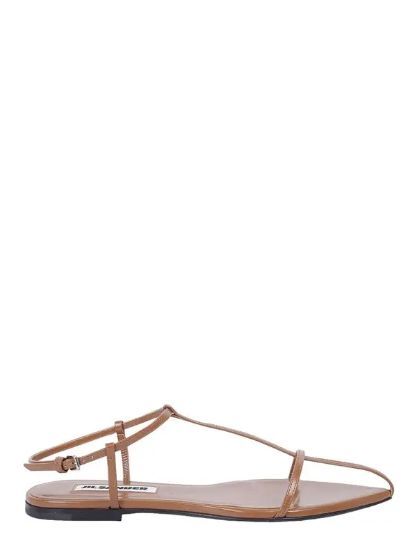 JIL SANDER Flat Sandals - Brown