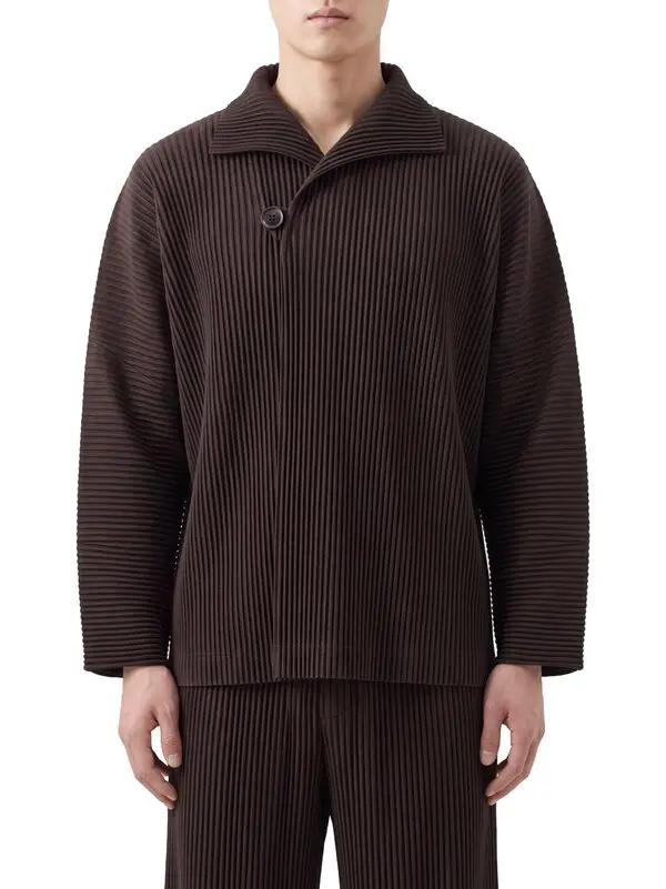 Issey Miyake Homme Plissé Pleated Jacket - Black