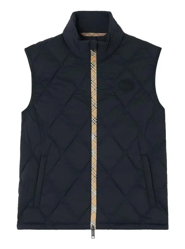 Burberry Packable Quilted Nylon Acresford Gilet - Navy
