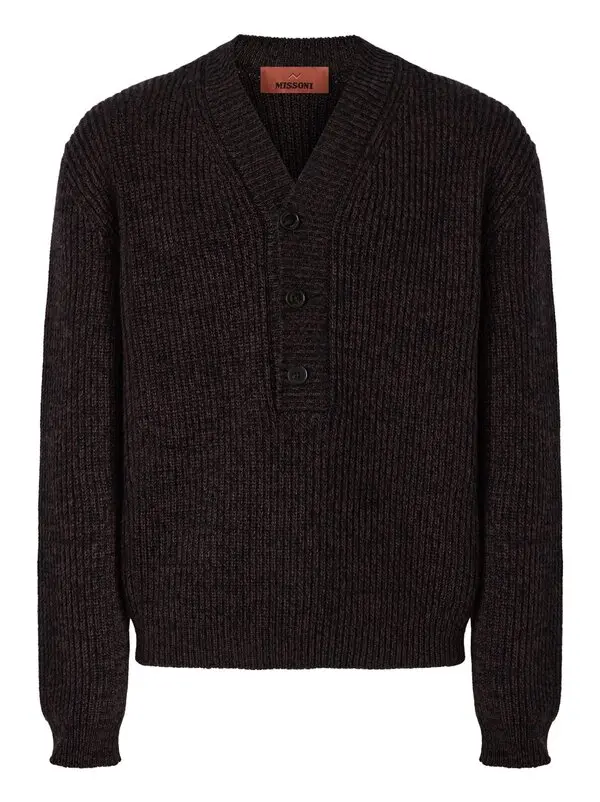 Missoni Neck Pullover - Brown