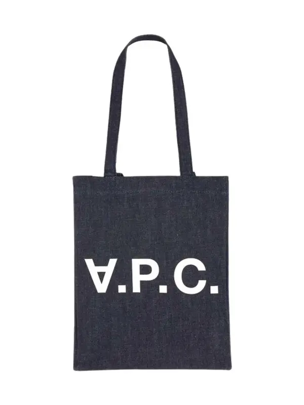 A.p.c. Classic Cotton Mini Tote Bag - Navy