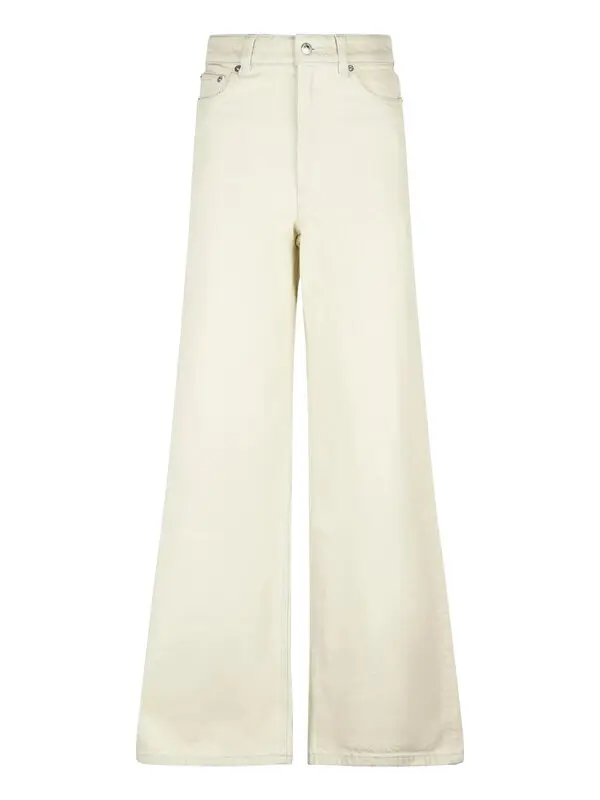 A.p.c. Organic Cotton Wide-leg Jeans - Beige