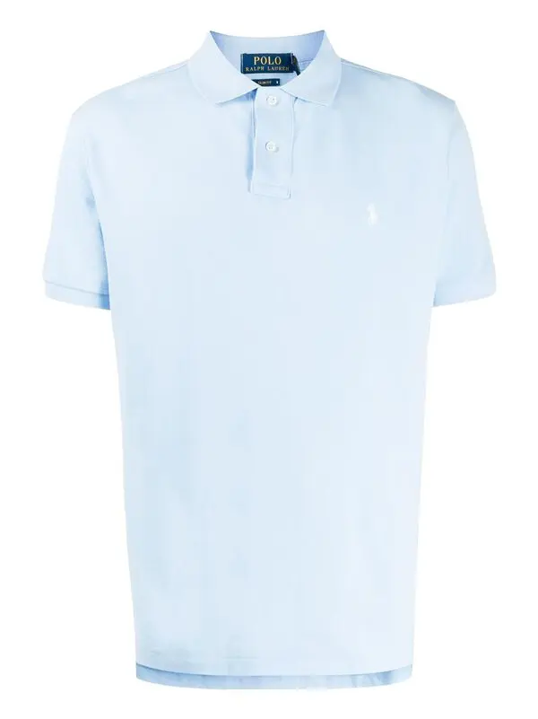 Ralph Lauren Slim Fit Short-sleeve Polo Shirt - Light Blue