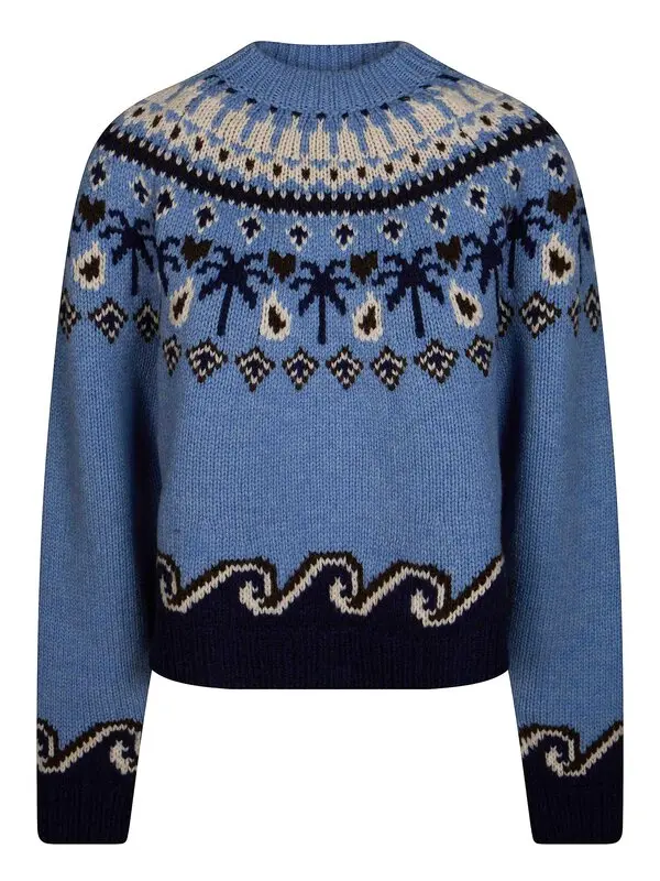 Alanui Sweet Winter Knitwear Sweater - Blu