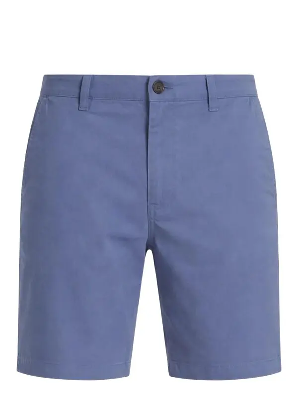 Michael Kors Relaxed Fit Cotton Blend Shorts - Navy