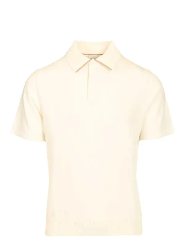 Paul Smith Short-sleeve Knit Polo Shirt - White