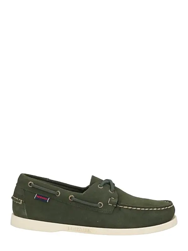 SEBAGO Leather Flat Shoes - Green