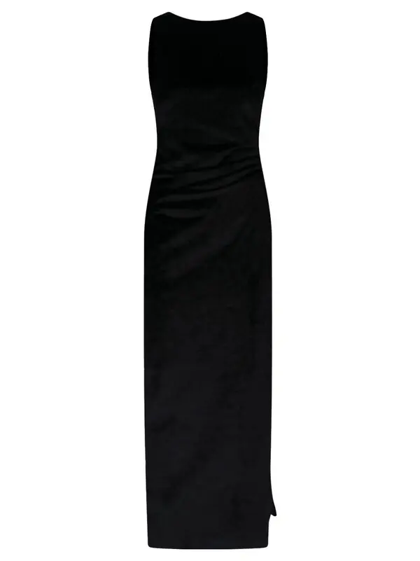 DONDUP Draped Knit Stretch Dress - Black