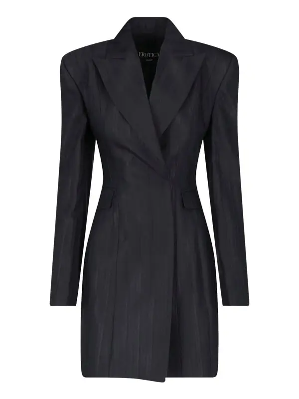 DONDUP Virgin Wool & Viscose Dress - Black
